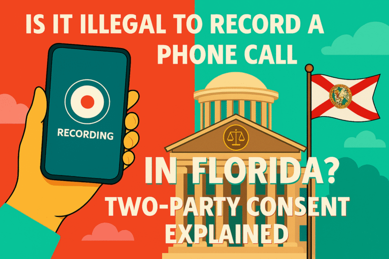 Is It illegal To Record a Phone Call in Florida? Two-Party Consent ...